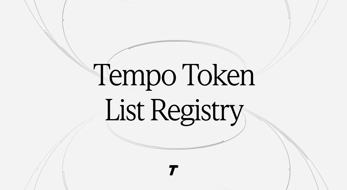 Tempo Token List Registry